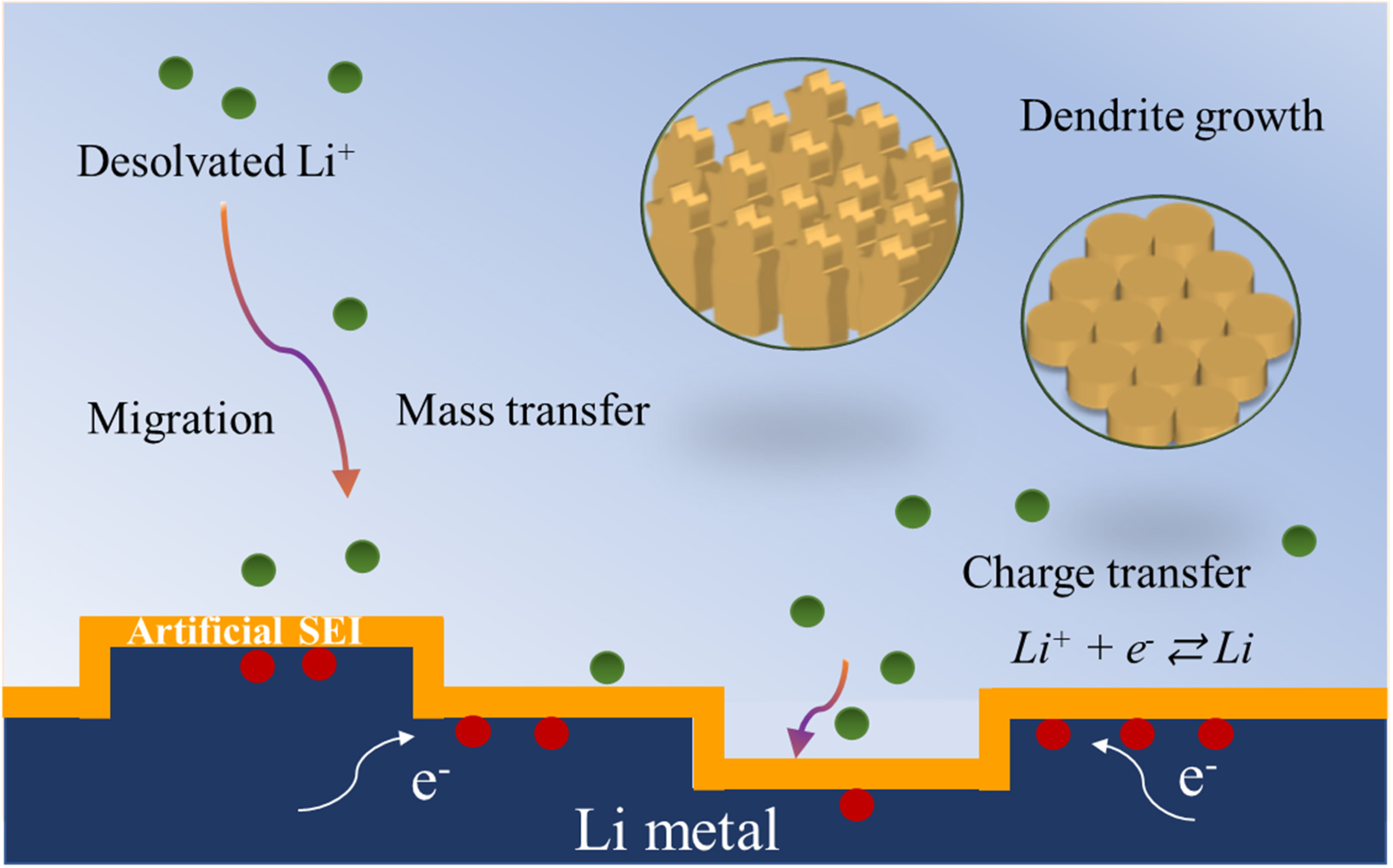 Understanding Charge-Transfer and Mass-Transfer Effects on Dendrite ...