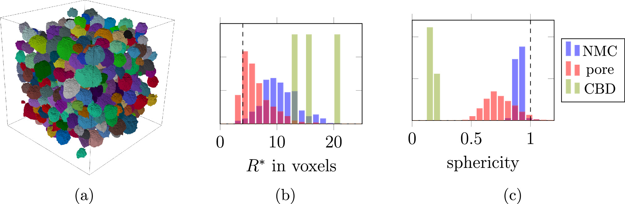 Microstructure Characterization of Battery Materials Based on Voxelated ...