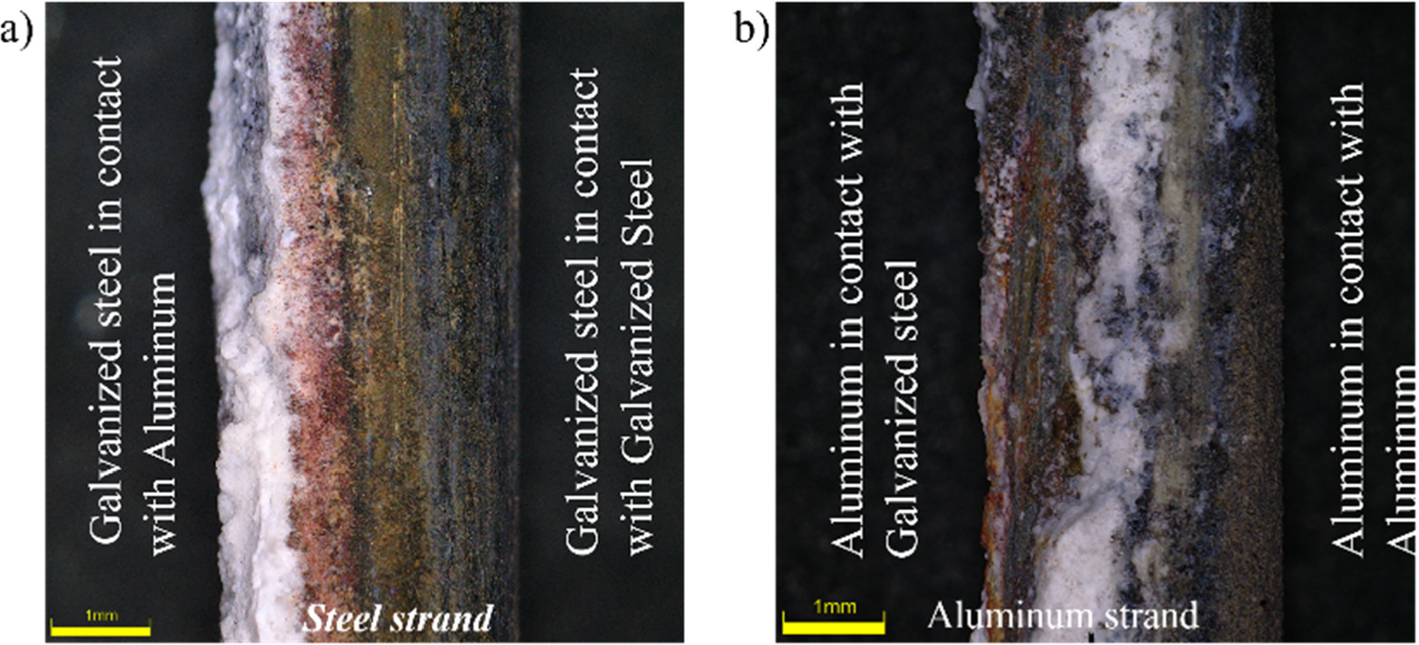 Corrosion of Old Overhead Lines: Insights into Aluminum-Steel Galvanic ...