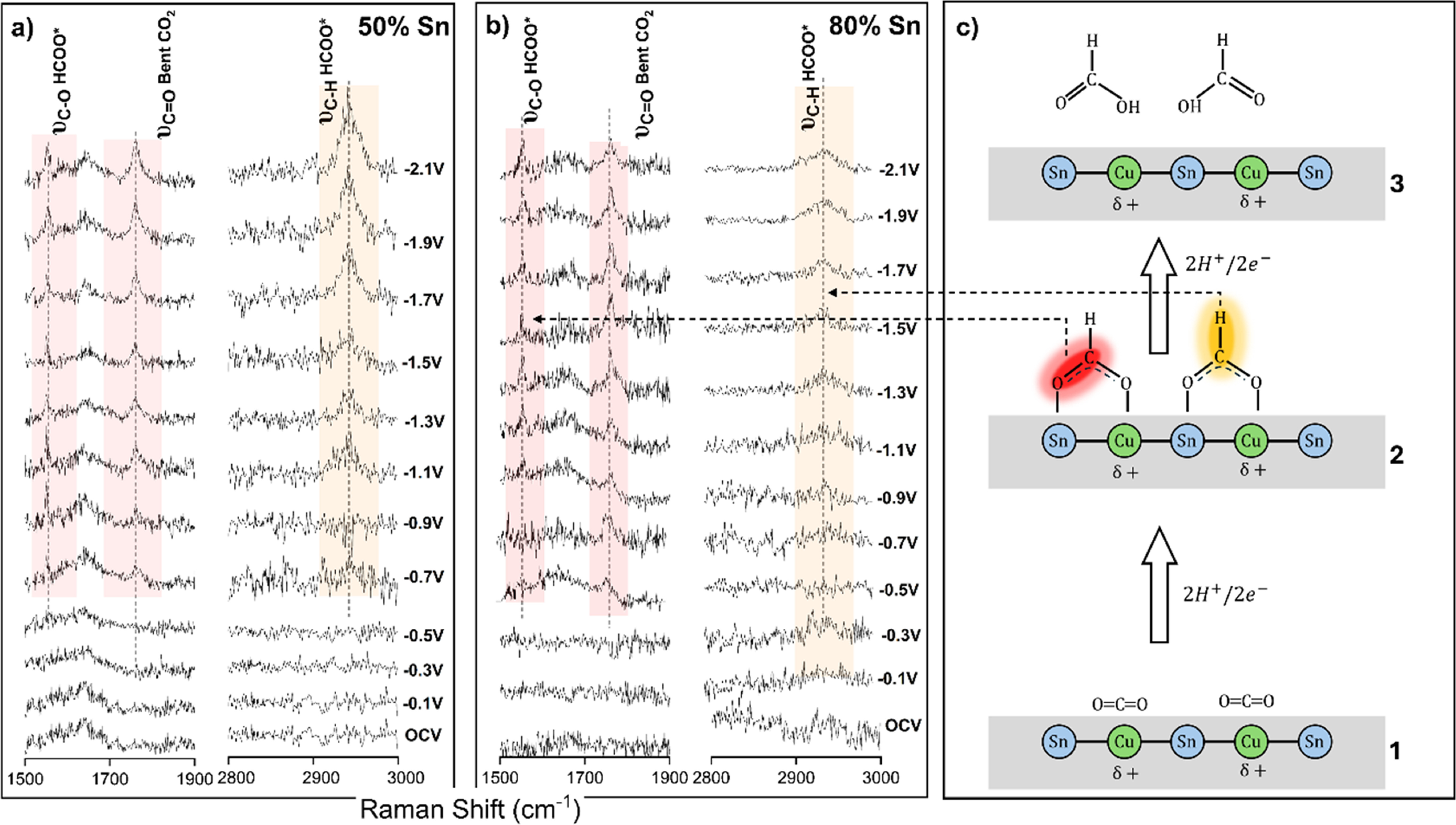 Raman Evidence for the Mechanism of Enhanced C–C Coupling during CO2RR ...