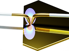 Near-field interference map due to a dipolar emission near the edge of ...