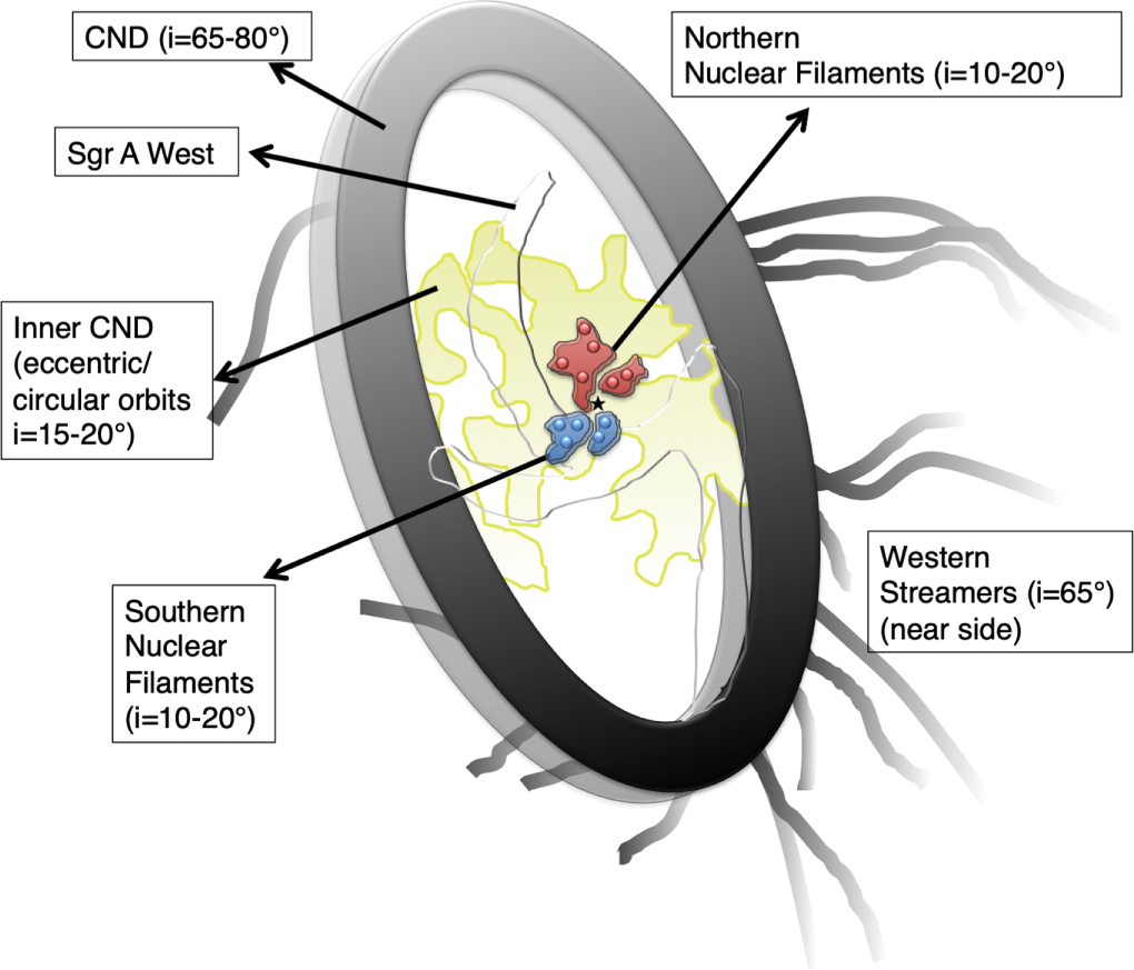 The Nuclear Filaments inside the Circumnuclear Disk in the Central 0.5 ...