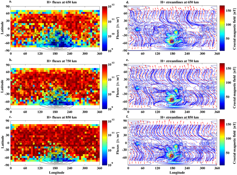 Deflection of Global Ion Flow by the Martian Crustal Magnetic Fields ...
