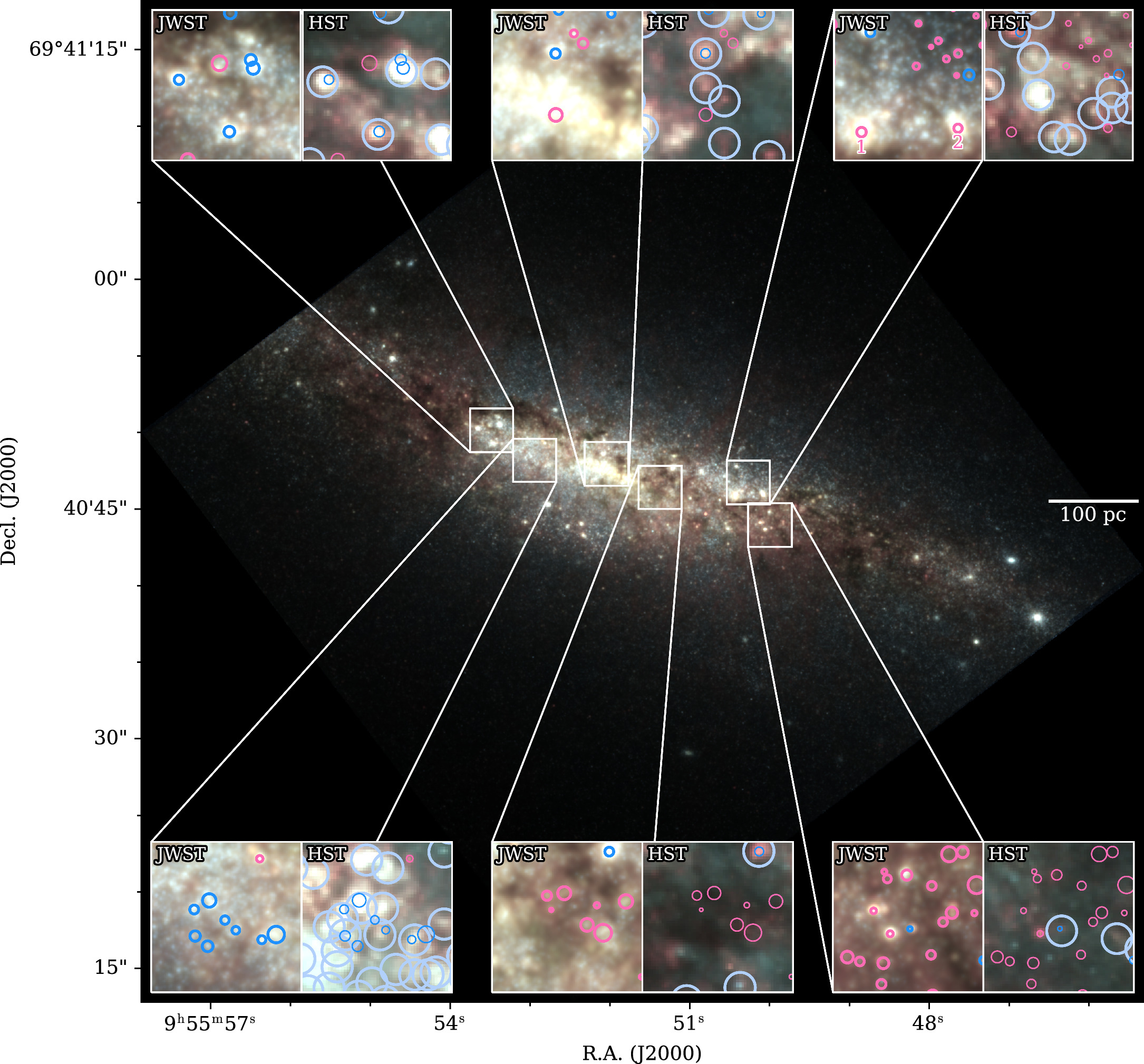 JWST Observations of Starbursts: Massive Star Clusters in the Central ...