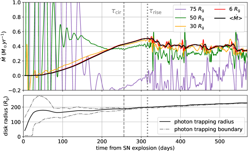 Simulations of Tidal Disruption of Supernova in Galaxy Nuclear Region ...