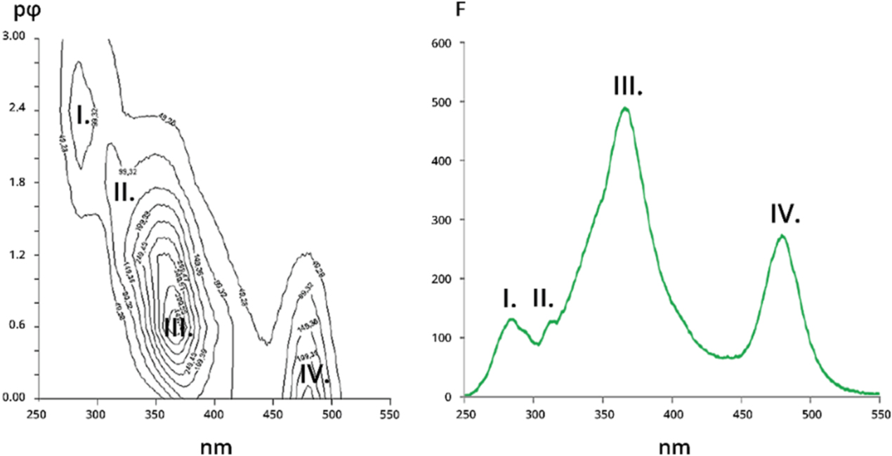 Visualization of the composition of the urinary fluorescent metabolome ...