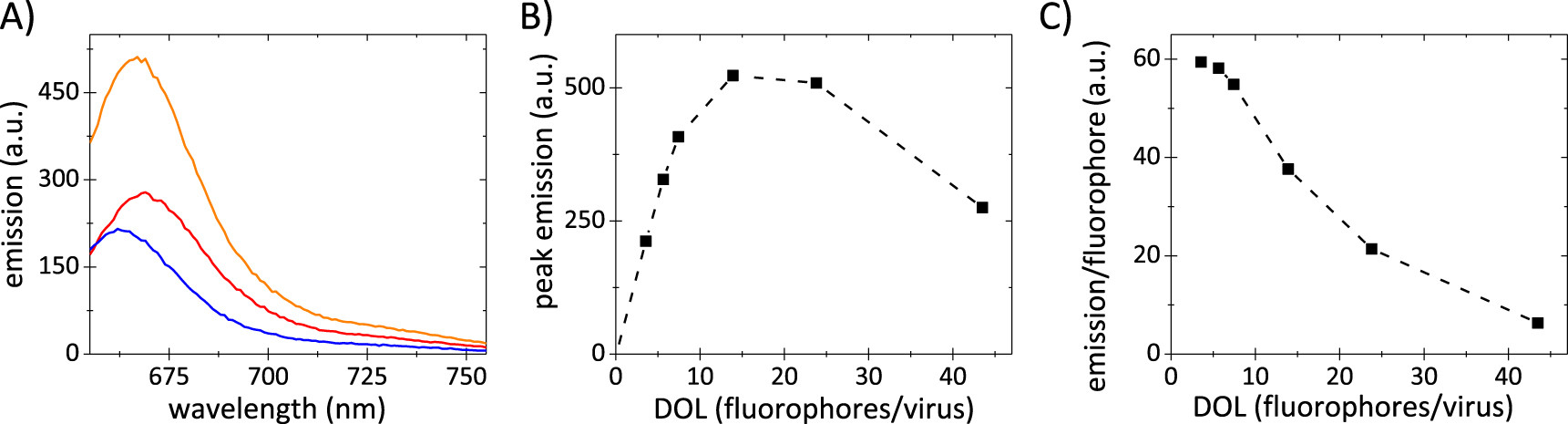 Optimizing fluorophore density for single virus counting: a ...