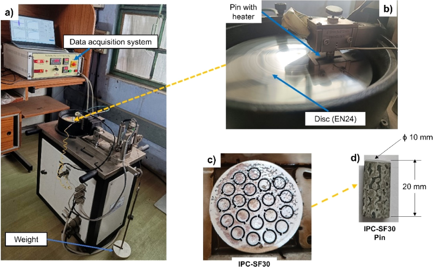 Investigations on the high-temperature wear behaviour of LM25 aluminium ...