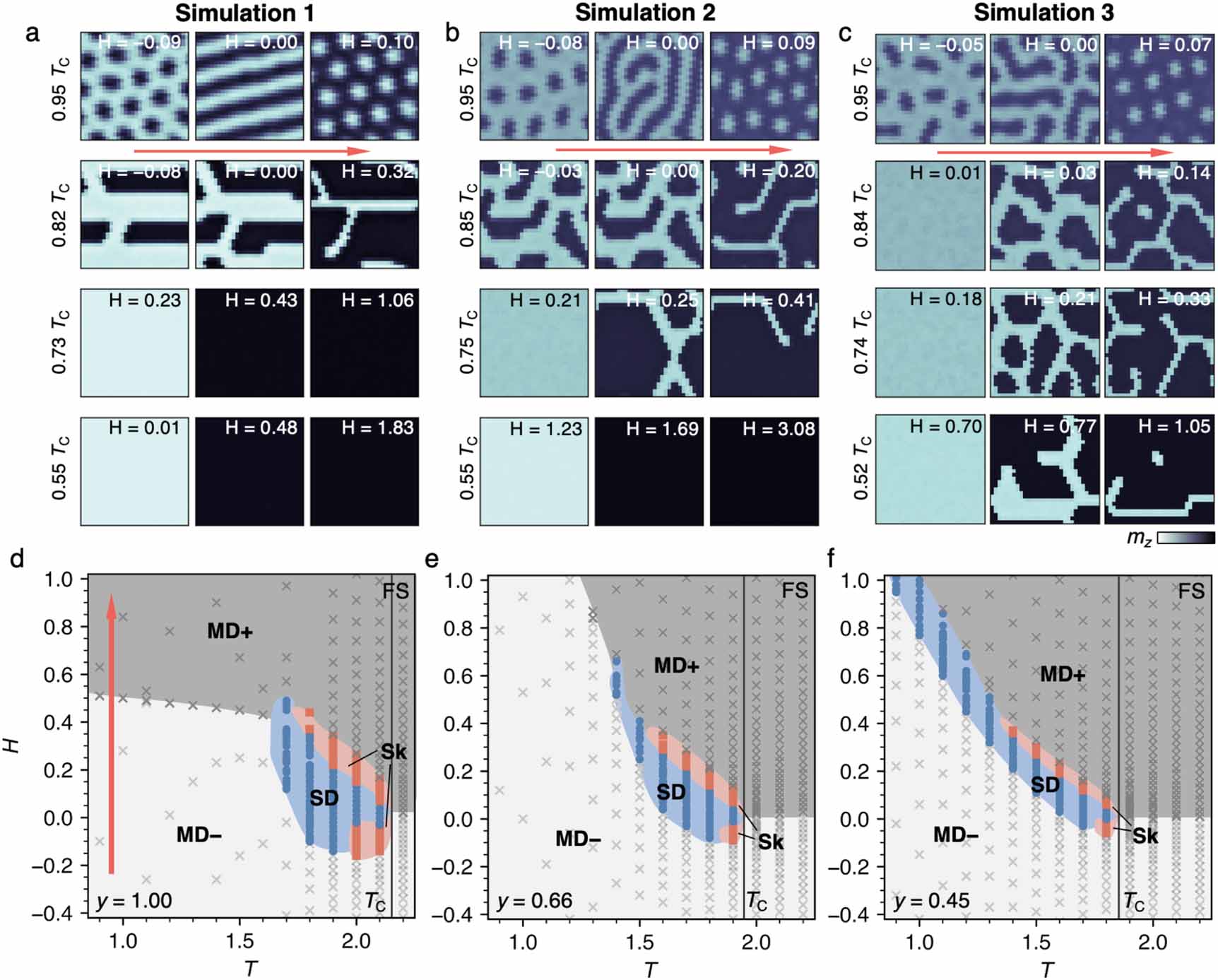Control of stripe, skyrmion and skyrmionium formation in the 2D magnet ...