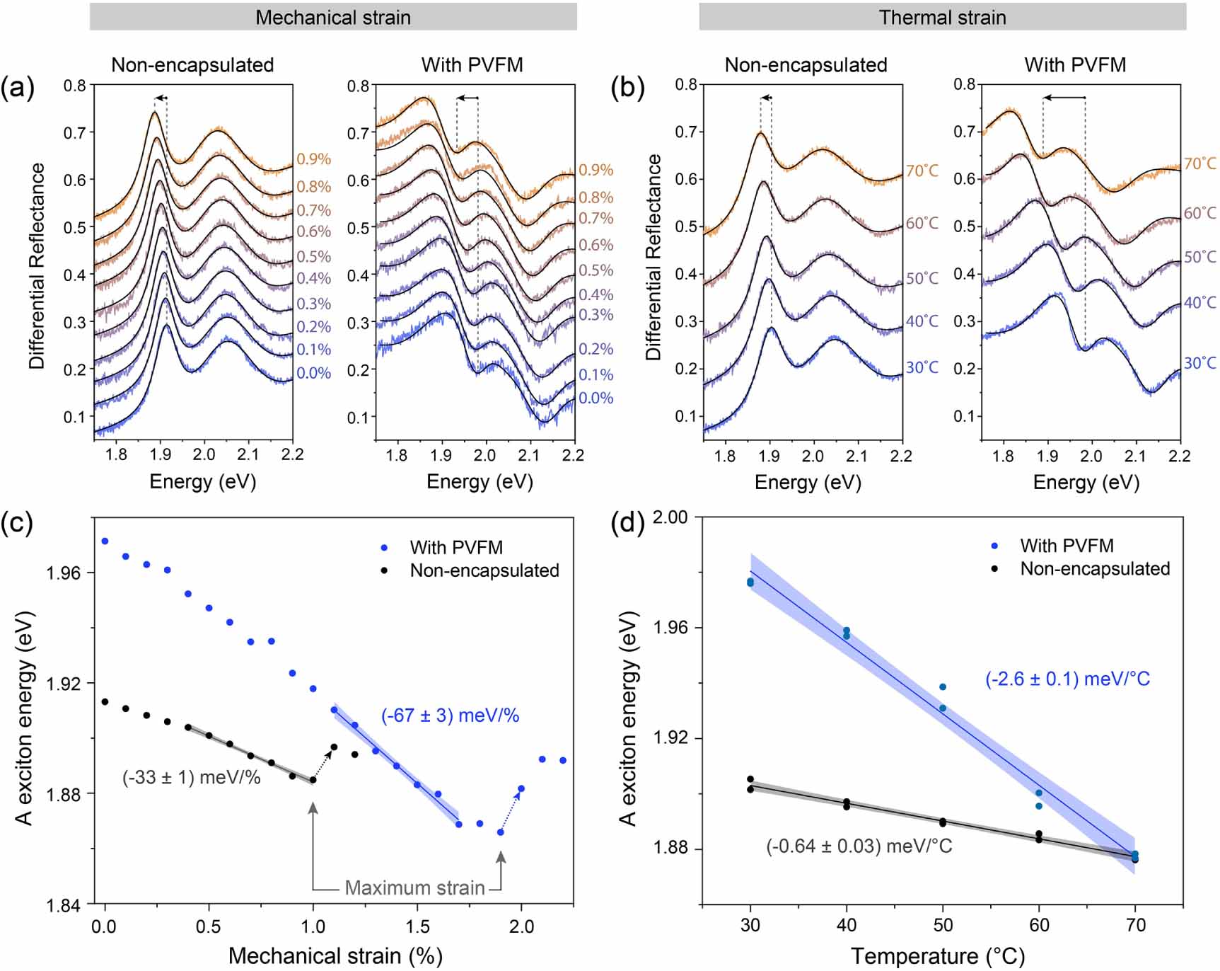 Enhanced strain transfer and optoelectronic performance in MoS2 devices ...