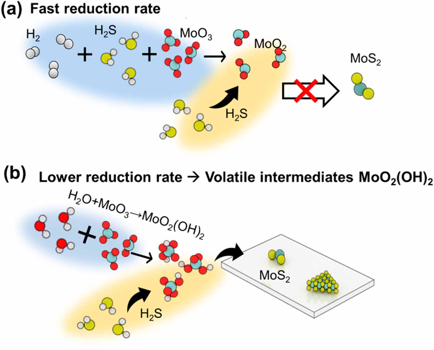 Unveiling the CVD growth mechanism of MoS2: exploring precursors ...