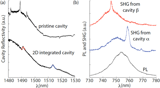 Silicon photonic crystal cavity enhanced second-harmonic generation from monolayer WSe2 - IOPscience