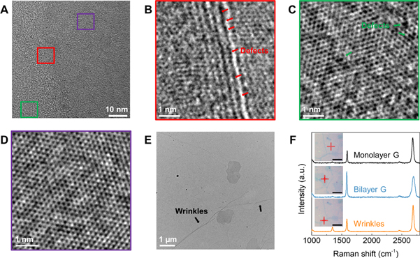 Assessing the quality of large-area monolayer graphene grown on liquid ...