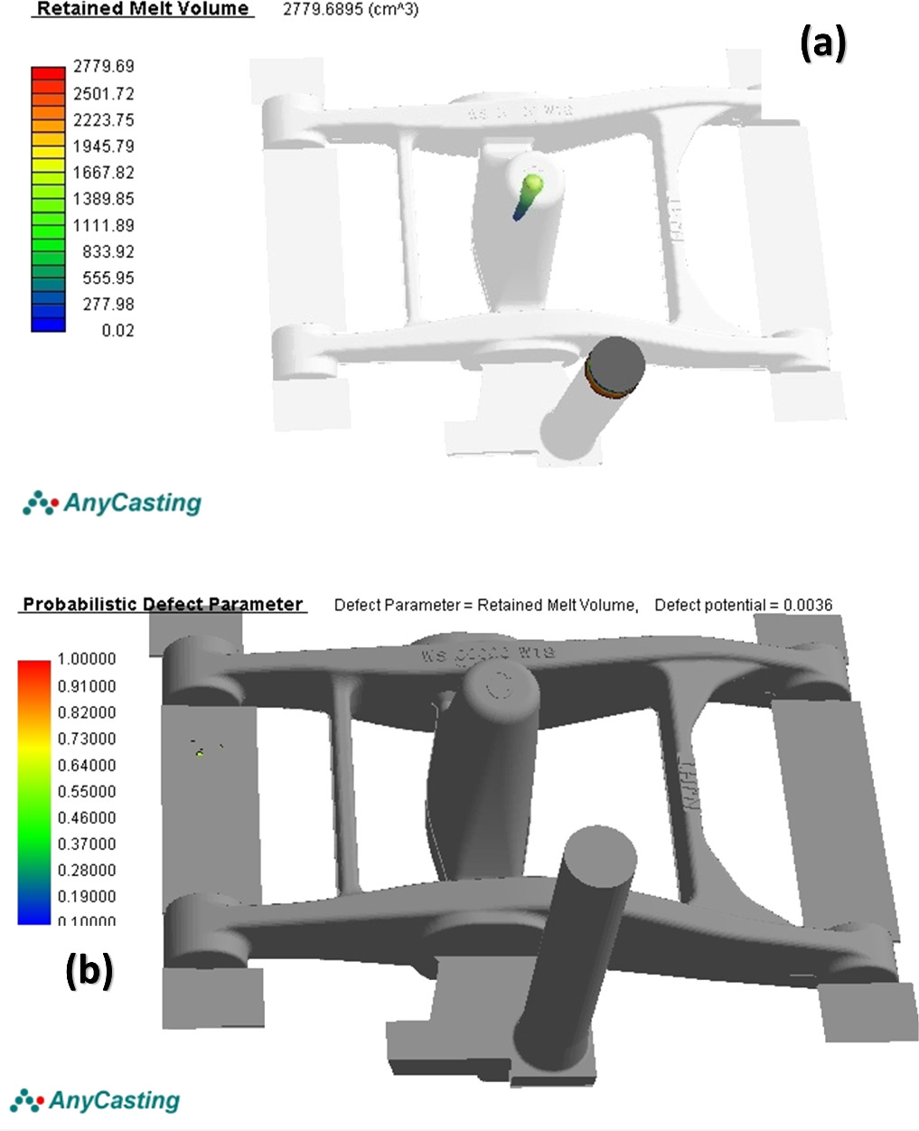 Numerical simulation of the mold filling process of the brake lever for ...