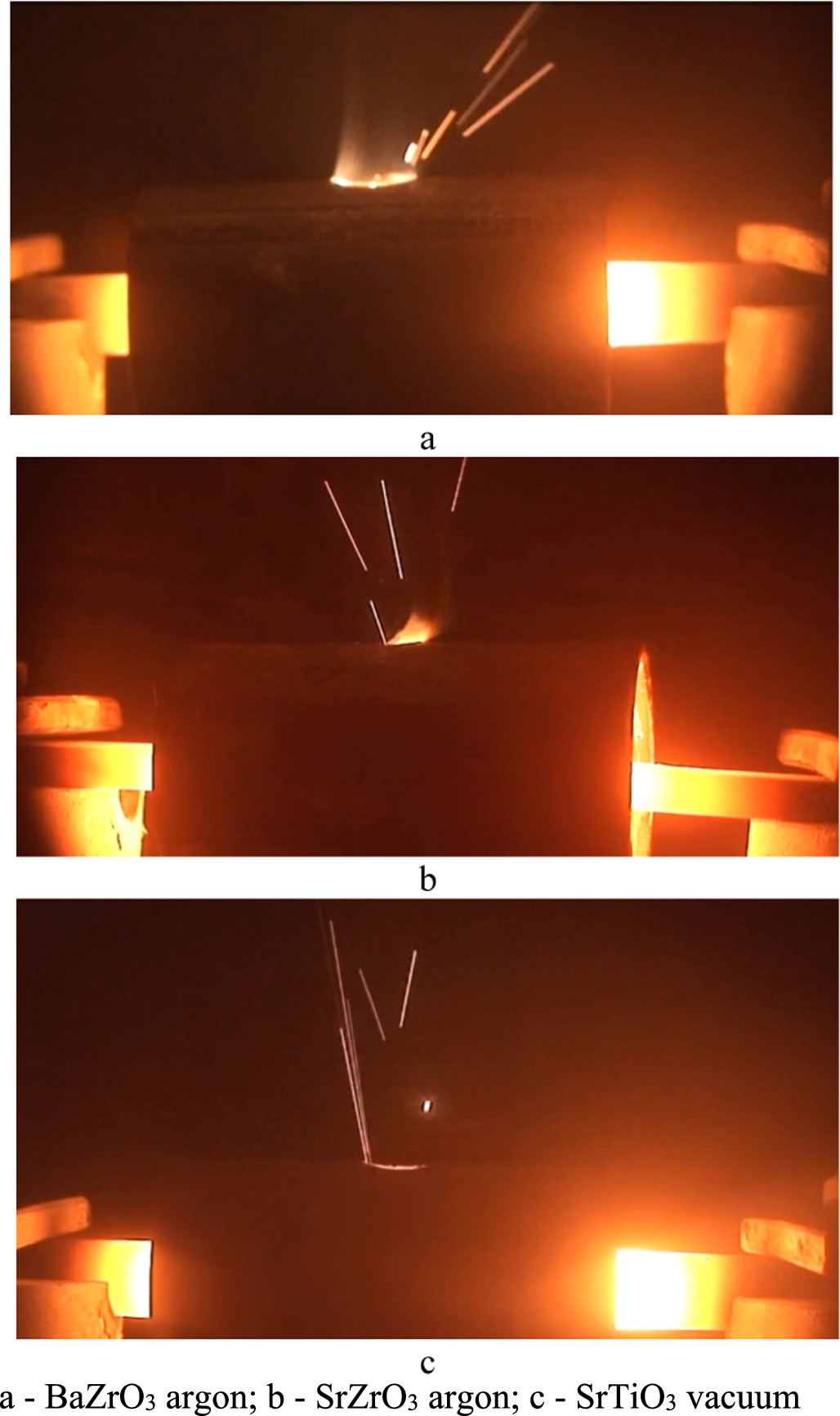 Interaction of liquid titanium with zirconates and titanates of some ...