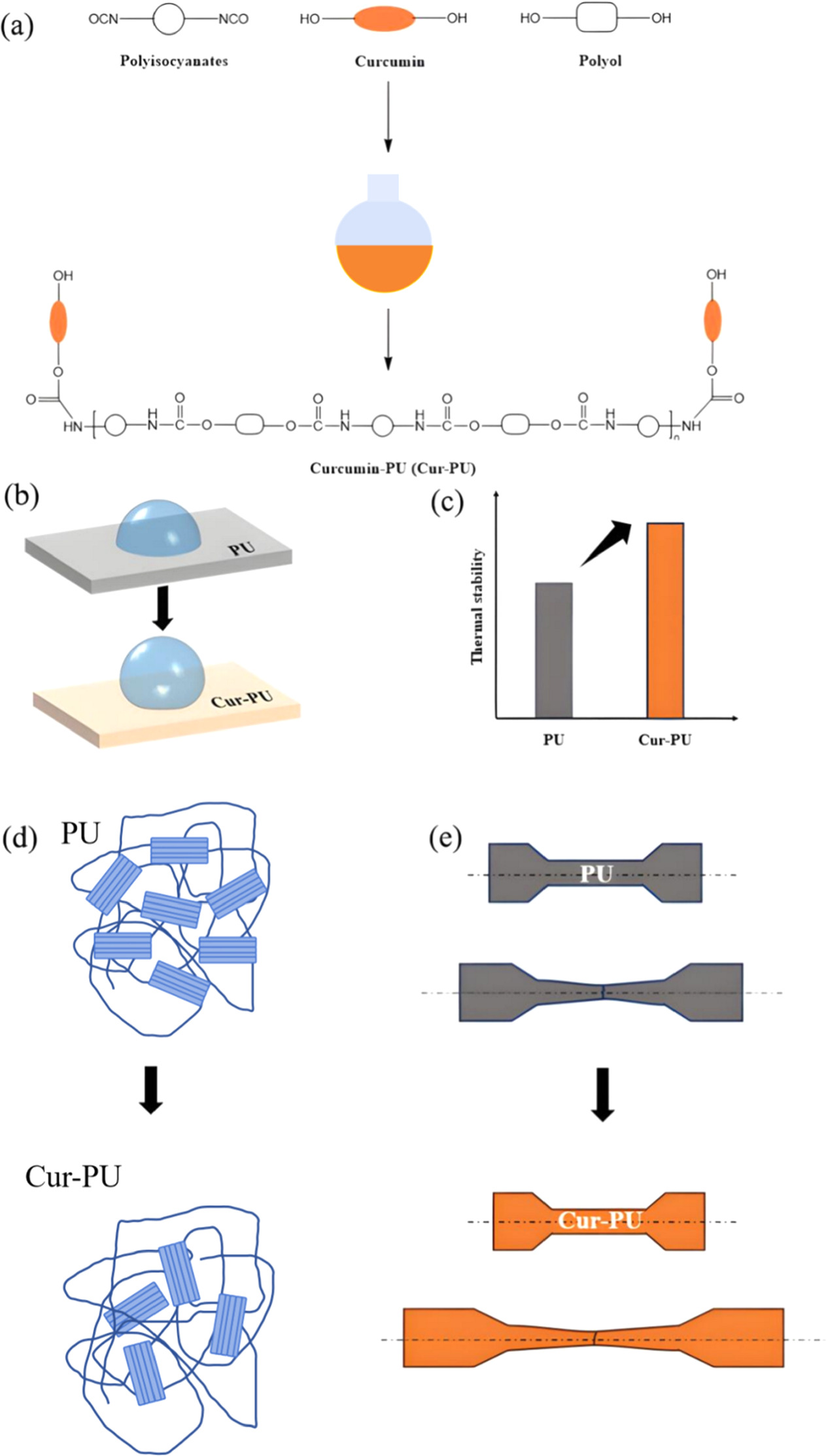 Curcumin based polyurethane materials and their functional applications ...