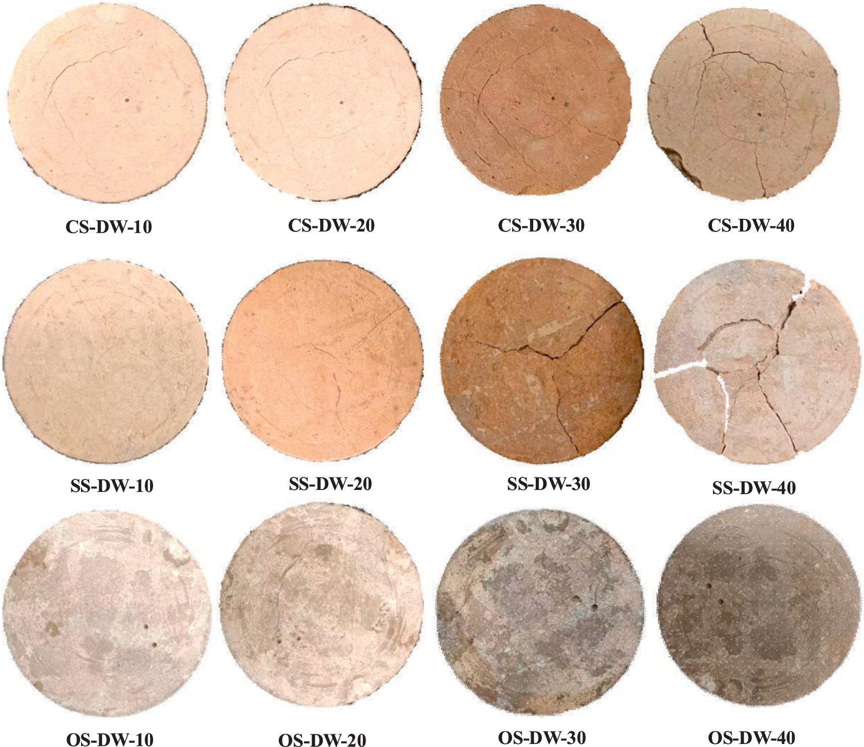 Dry-wet cycles durability of solid waste based cementing materials ...