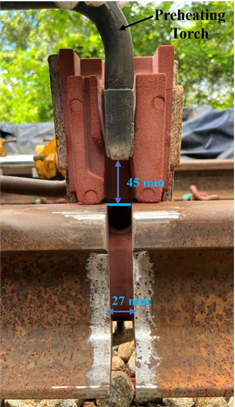 Influences of preheating parameters on the quality of weld by thermite ...