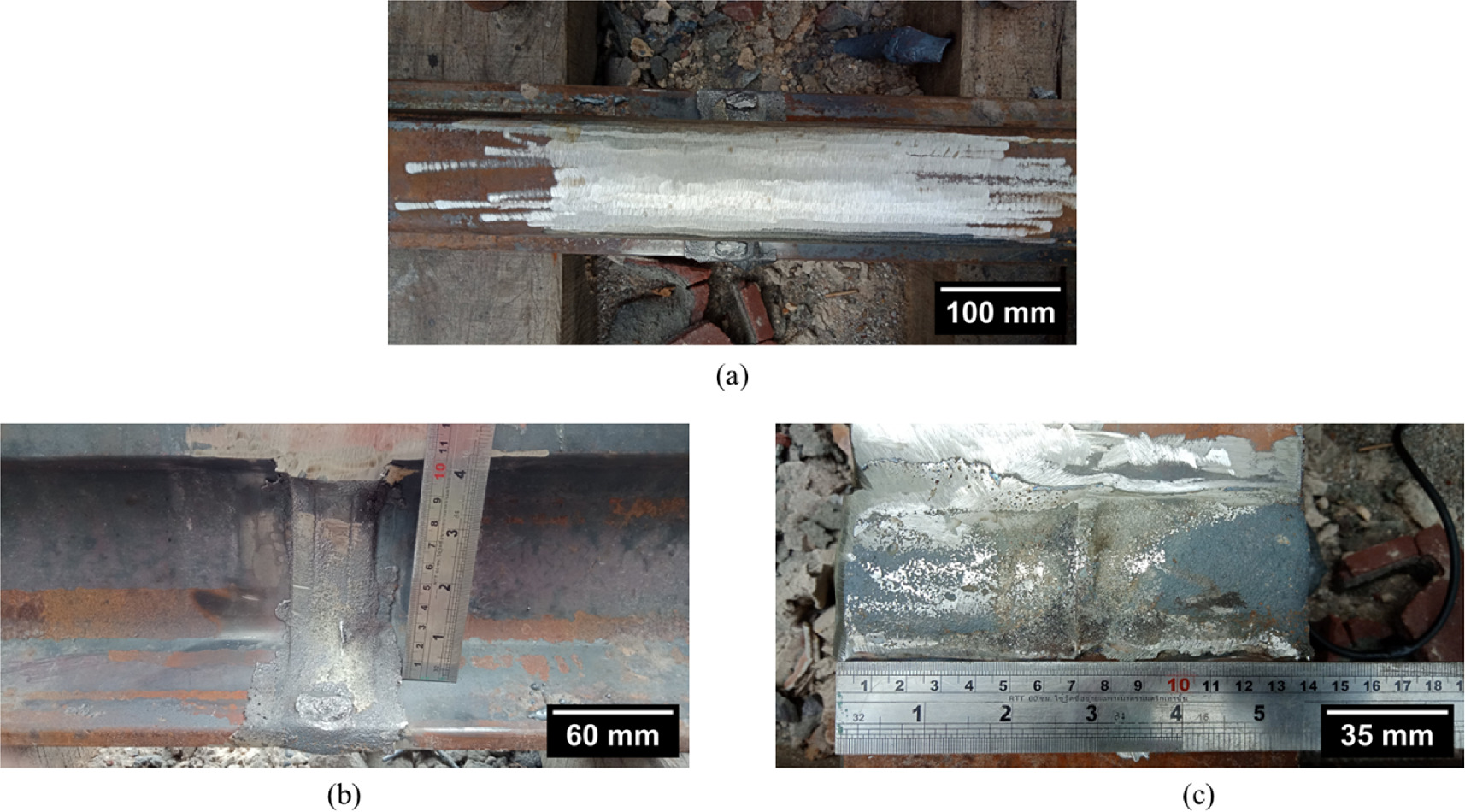 Influences of preheating parameters on the quality of weld by thermite ...