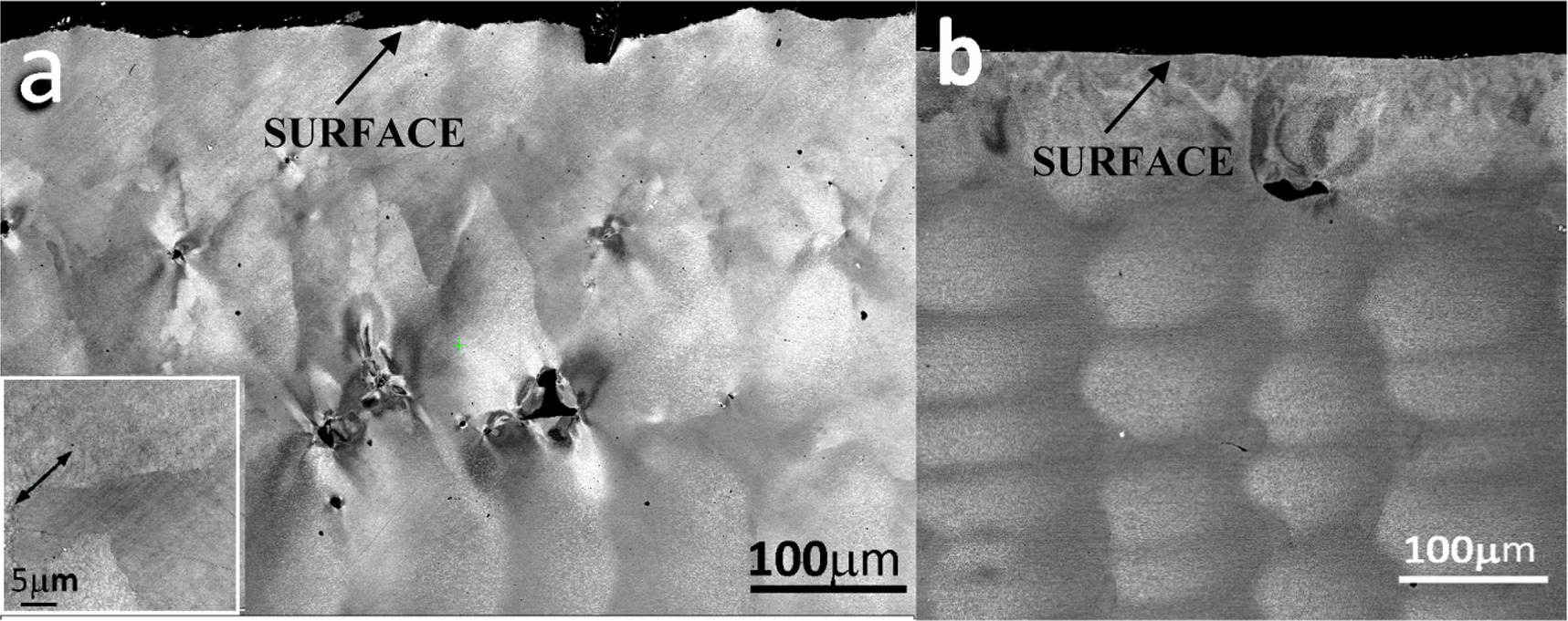 Effects of surface hardening by laser shock peening and shot peening on ...