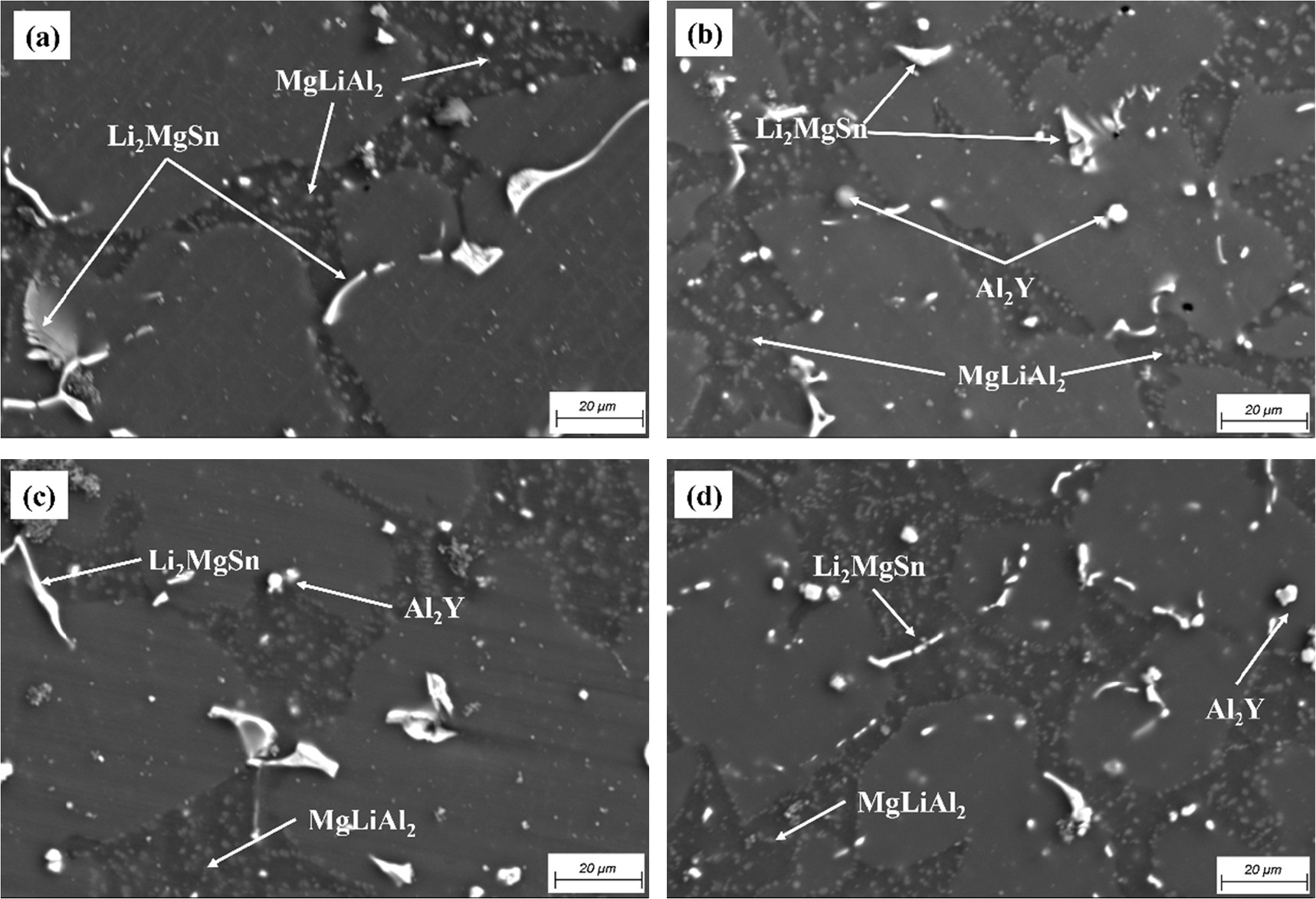 Effect of Y content on microstructure evolution and tensile properties of Mg-8Li-3Al-2Sn-xY ...