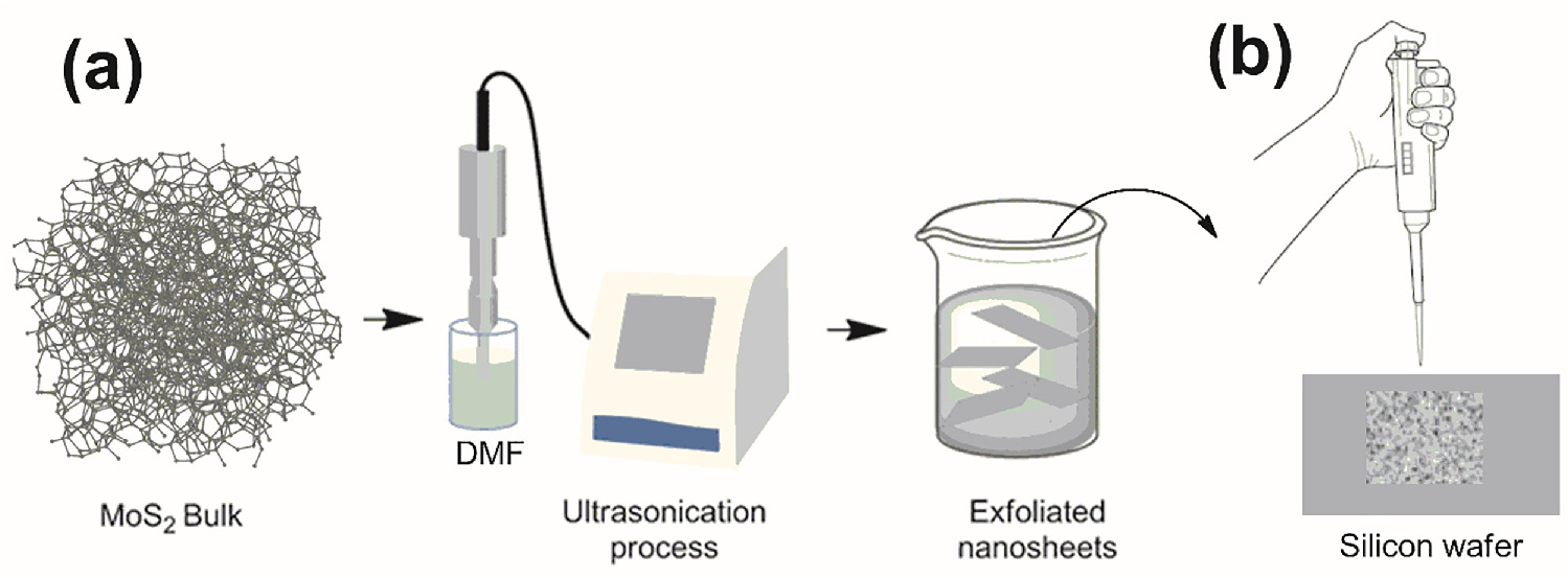 Engineered MoS2 nanostructures via ultrasonic liquid-phase exfoliation ...