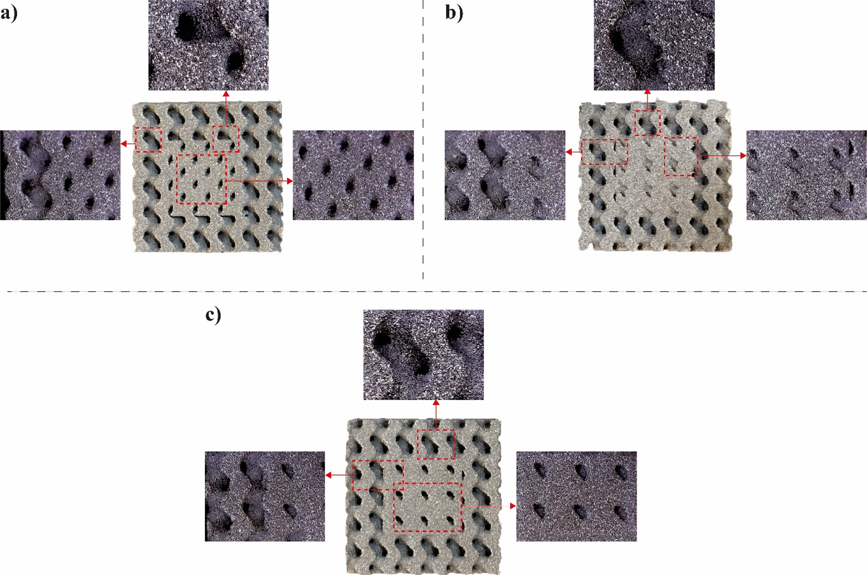 Experimental evaluation of biomimicry-inspired metallic hybrid lattice ...