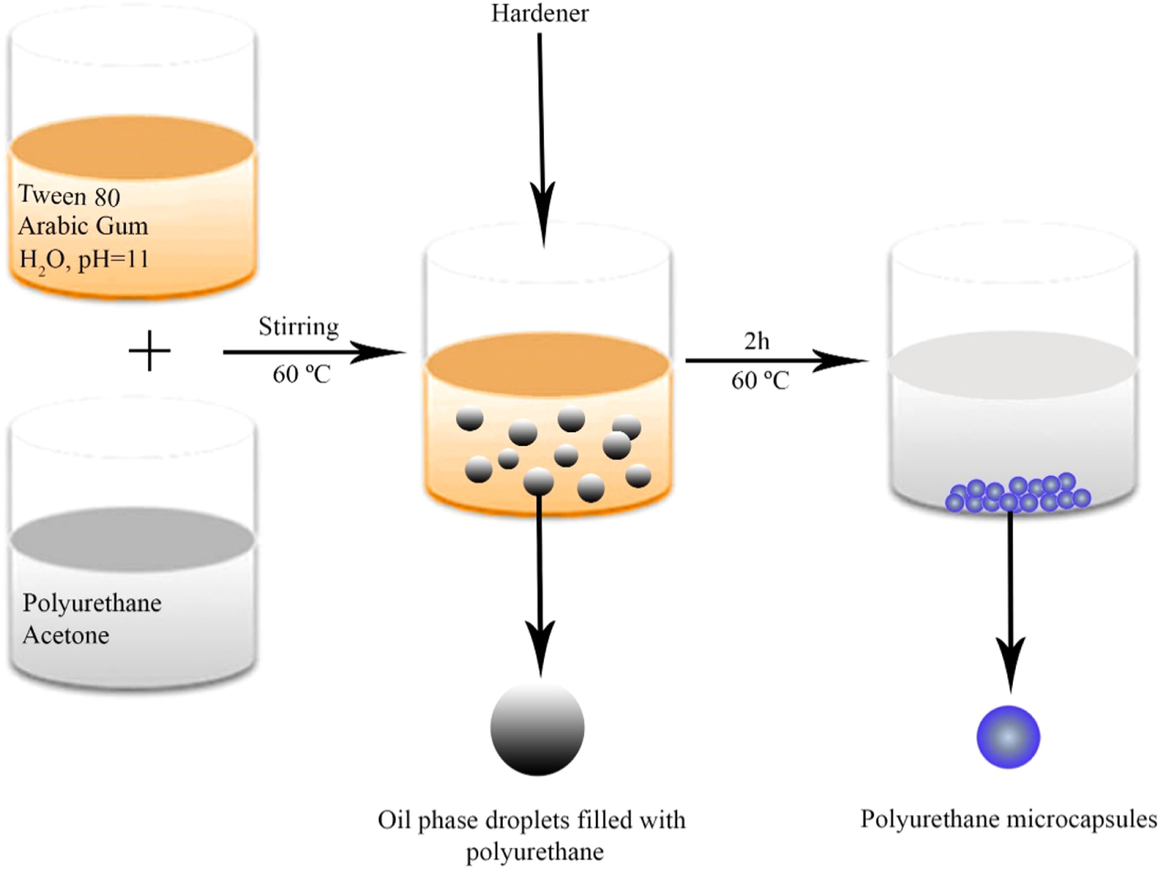 Investigating the interfacial synthesis of polyurethane microcapsules ...