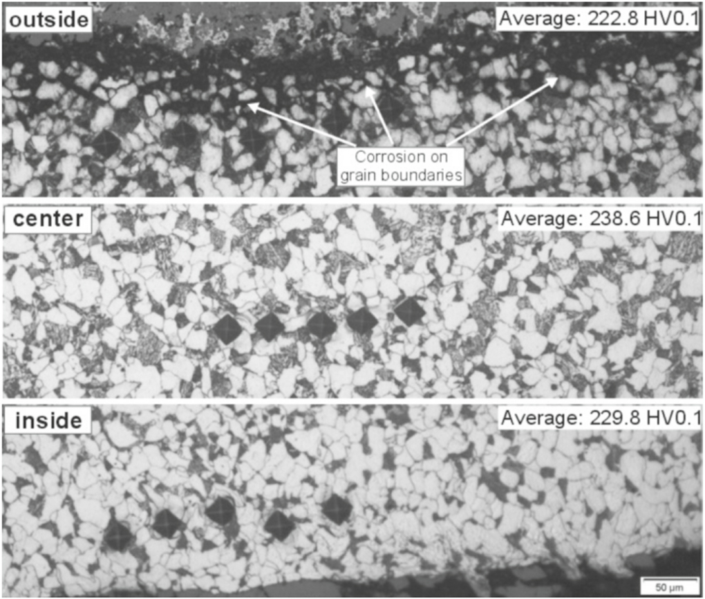 Microstructure changes responsible for the degradation of the 10CrMo9 ...