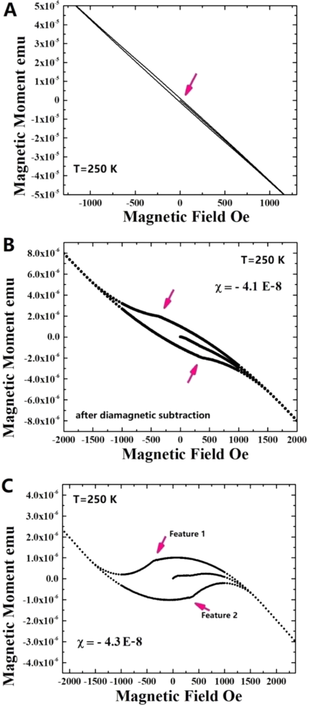 Magnetic vortex and unsaturated magnetization components in highly ...