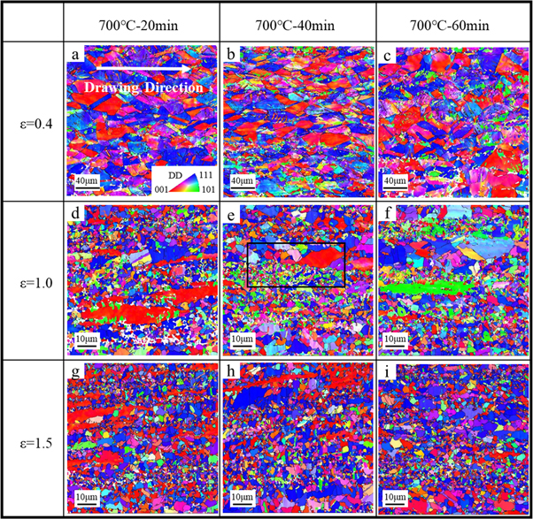 Effect of drawing and annealing on the microstructure and mechanical ...