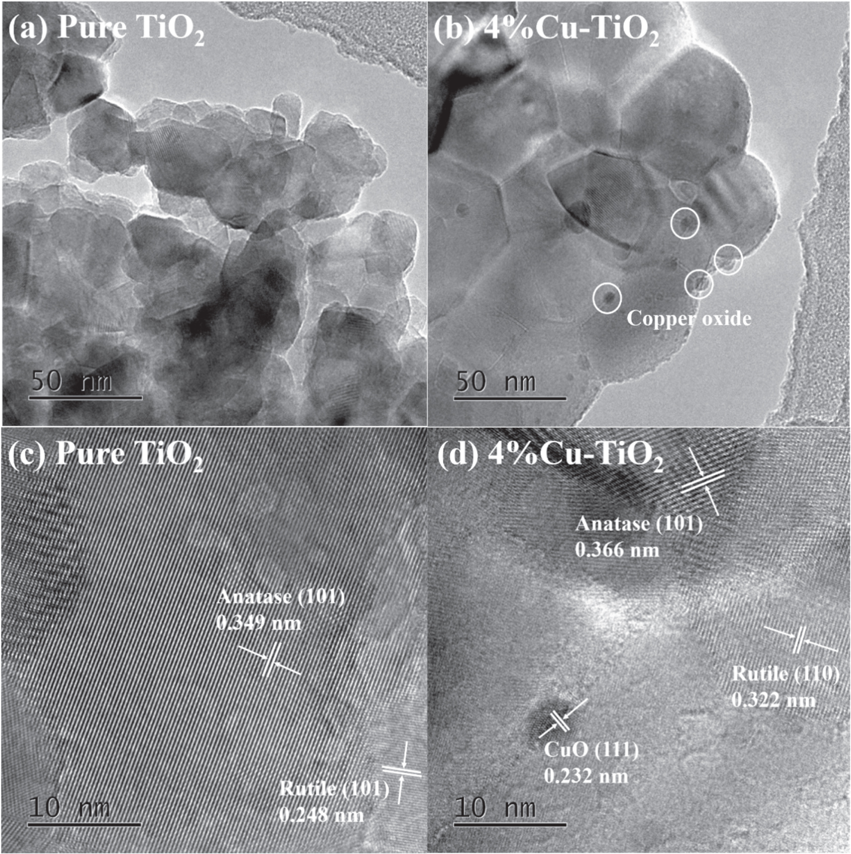 Effects of Cu doping on the phase transition and photocatalytic ...