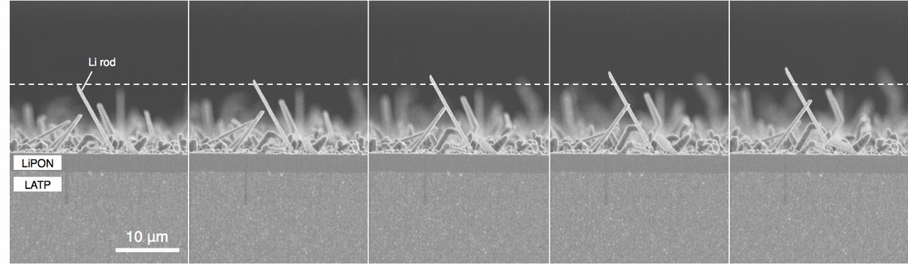In-Situ Cross-Sectional SEM Observations of Li Plating and Stripping on ...