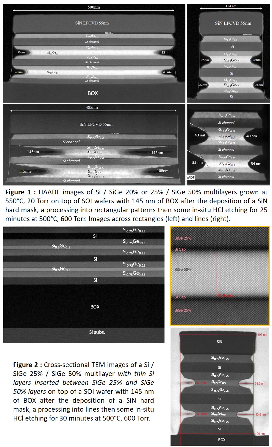 An Assessment of the Lateral Selective Etching, with HCl, of High ...