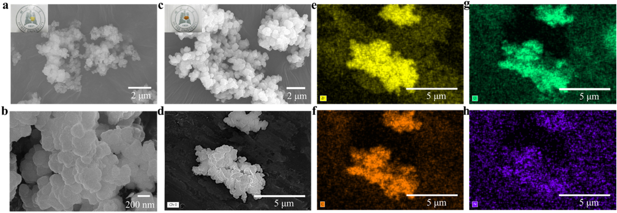 UiO-66-(OH)2 Derived Porous Fluorescence Tunable Materials by Doping ...
