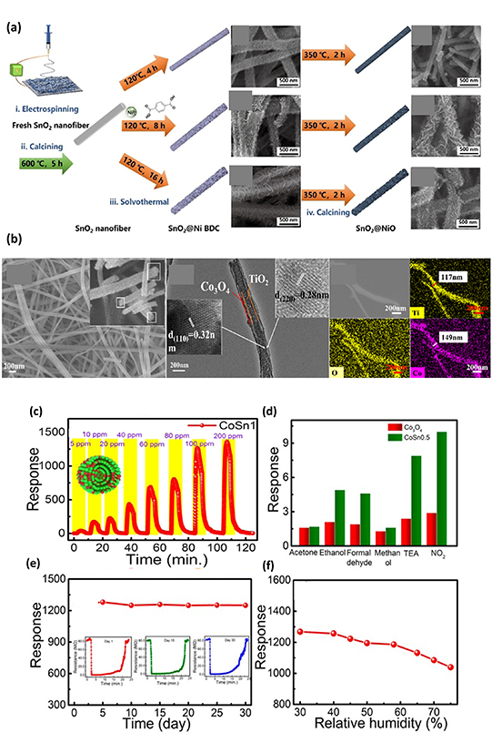 Nanoscale metal oxide heterojunction chemiresistive gas sensor: a ...