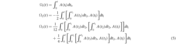 A general formula for the Magnus expansion in terms of iterated ...