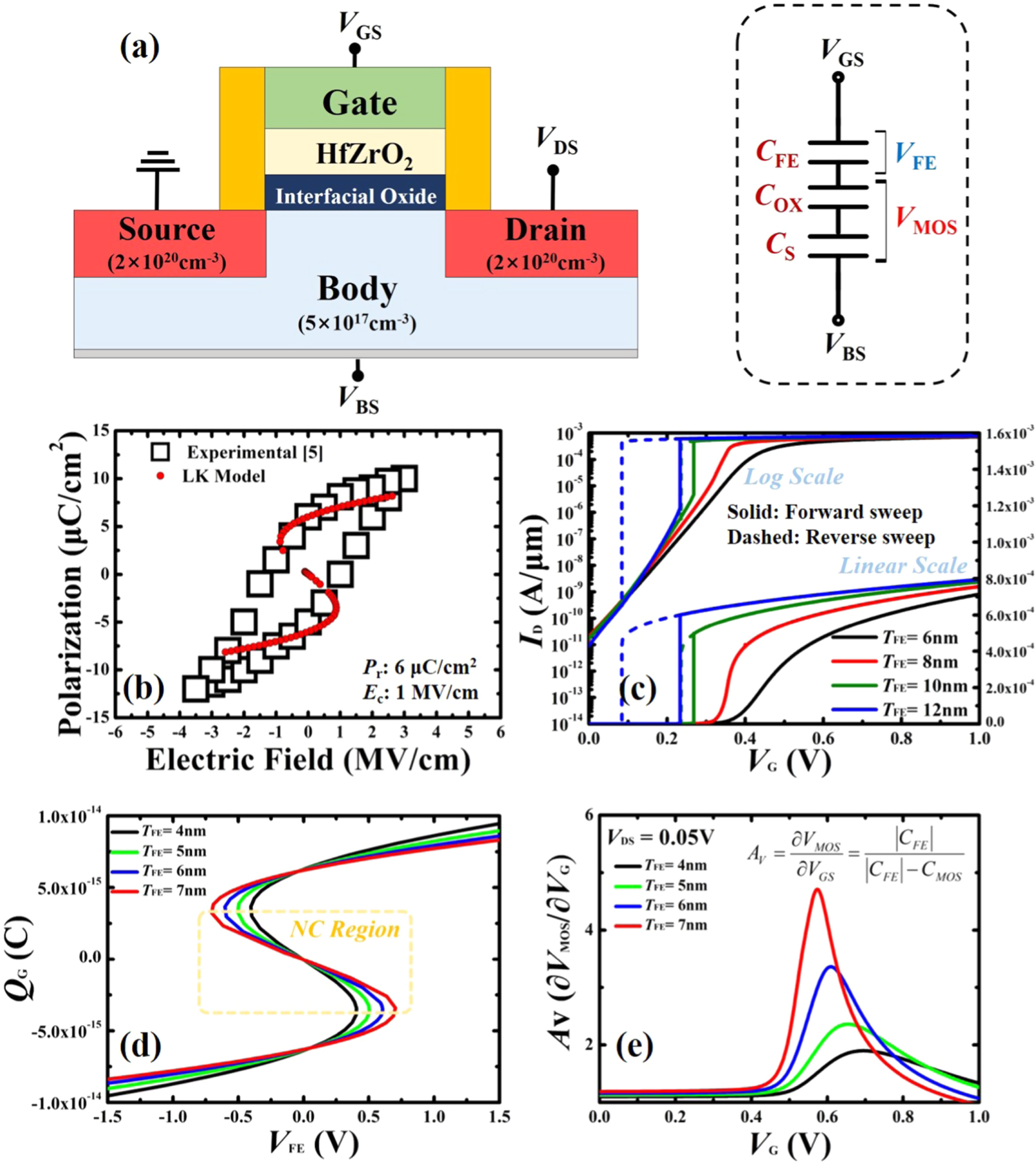 Impact of body-biasing for negative capacitance field-effect transistor ...