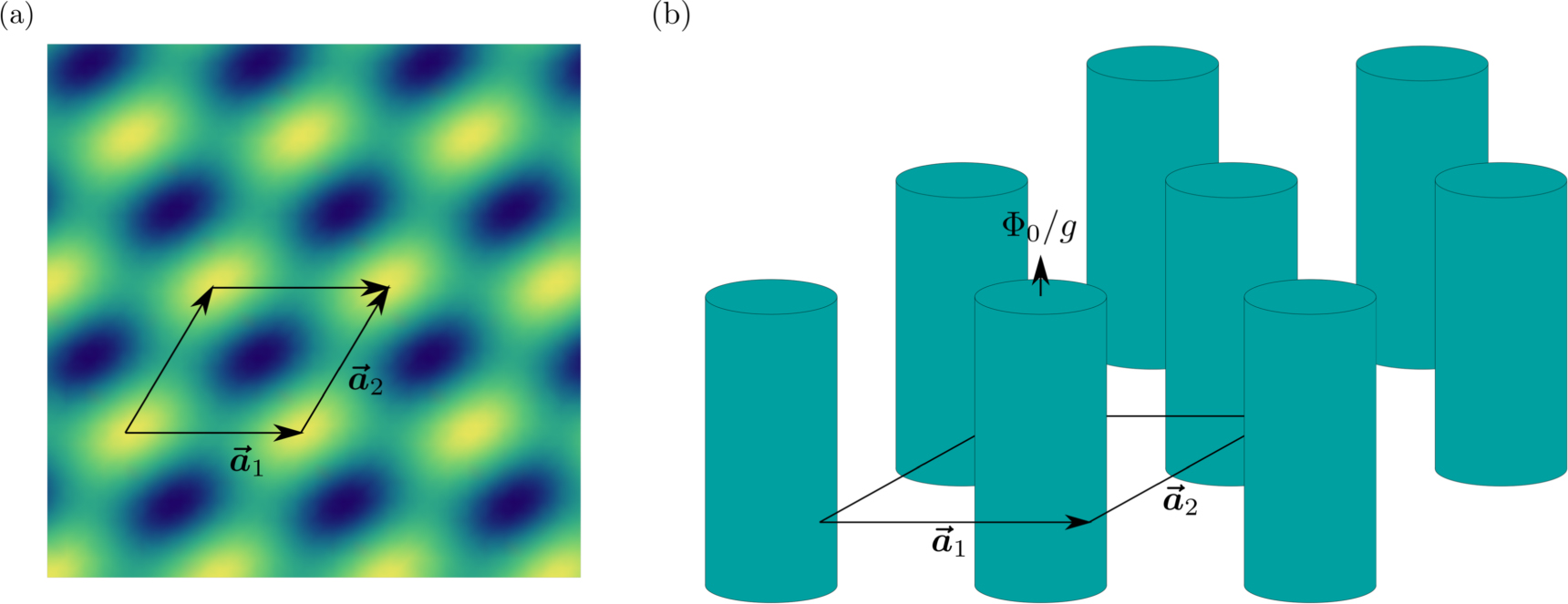 Integer and fractionalized vortex lattices and off-diagonal long-range ...