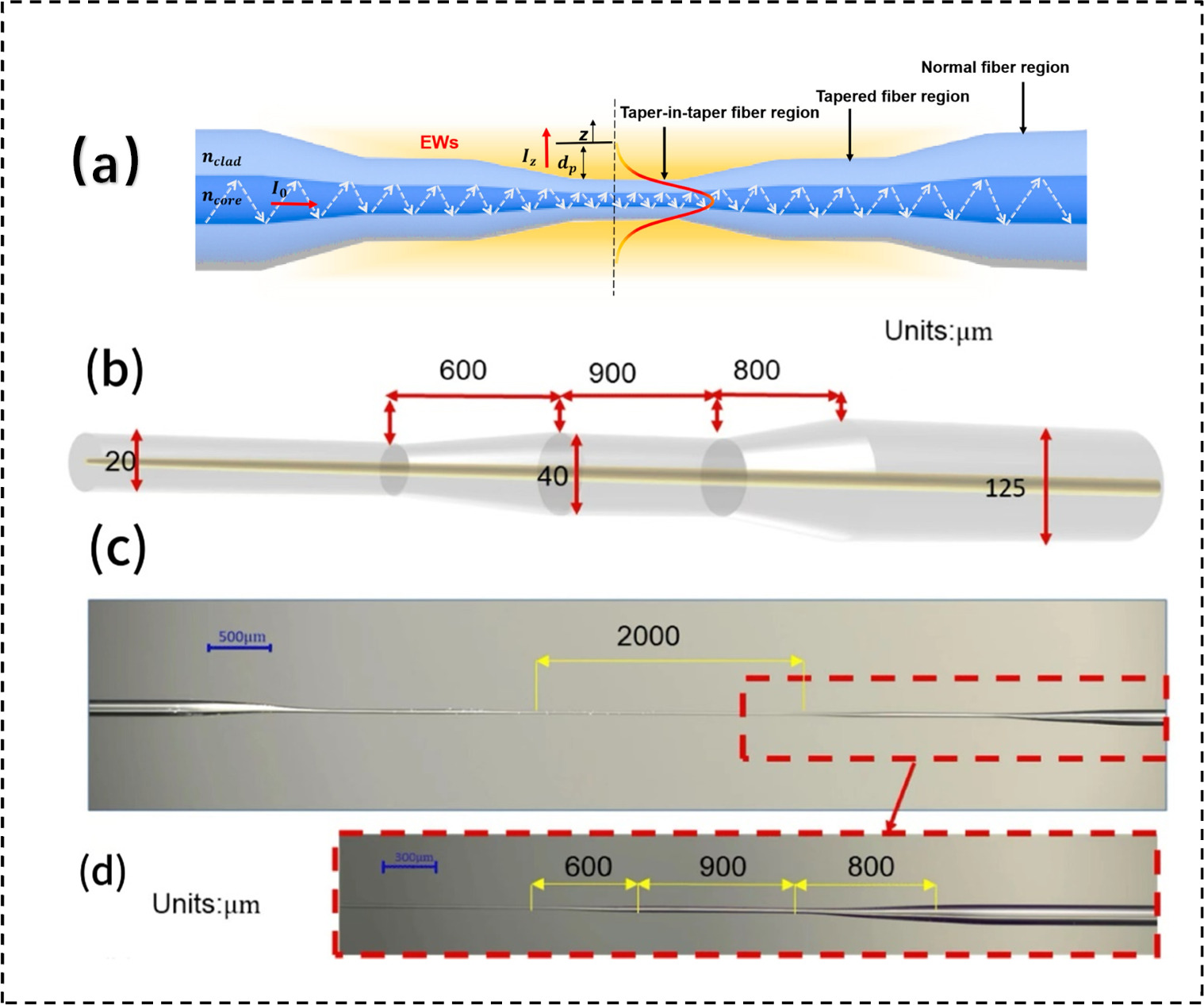 Advancing environmental sensing with tapered optical fibers: structures ...
