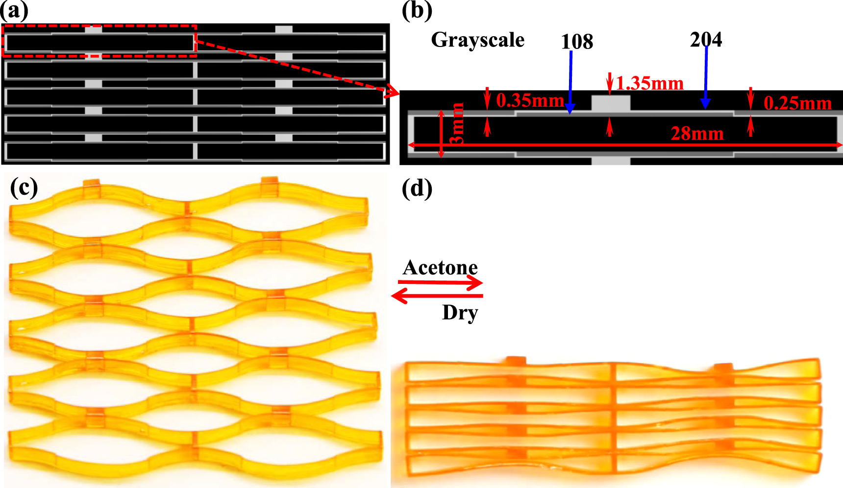Reversible shape change structures by grayscale pattern 4D printing ...