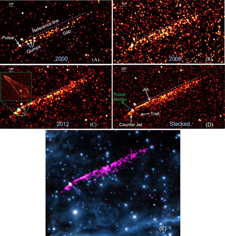 X-Ray Jet, Counter-jet, and Trail of the Fast-moving Pulsar PSR B2224 ...