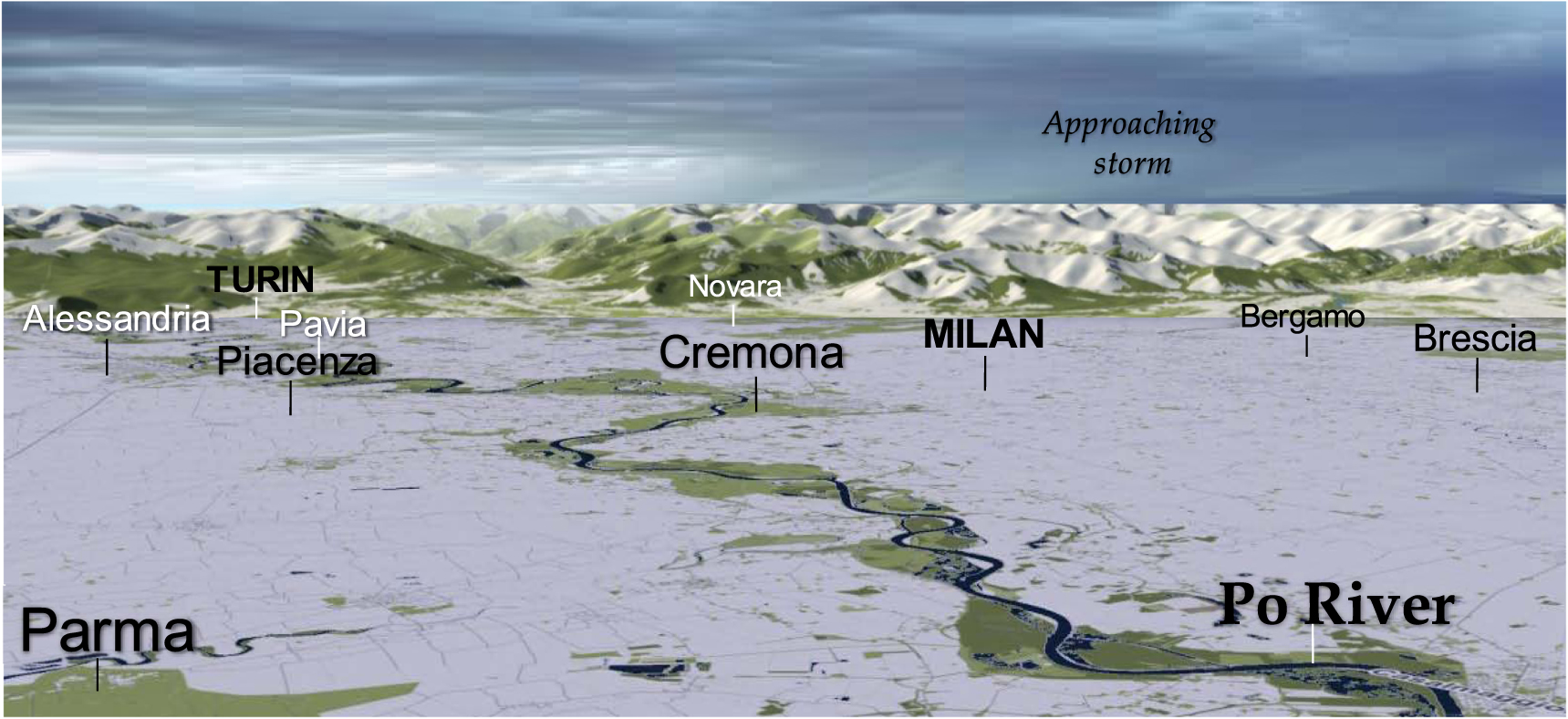 Monthly storminess over the Po River Basin during the past millennium ...