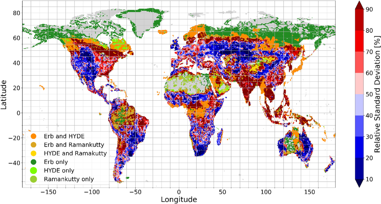 Gridded soil surface nitrogen surplus on grazing and agricultural land ...
