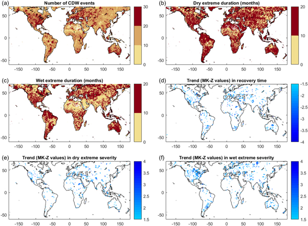 Hydrologic risk from consecutive dry and wet extremes at the global ...