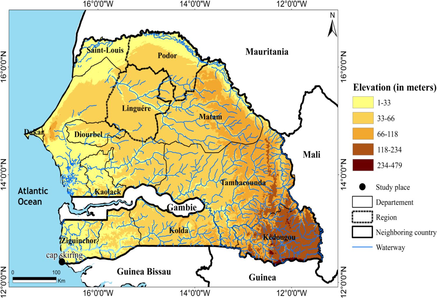 Statistical modeling of monthly maximum temperature in Senegal - IOPscience