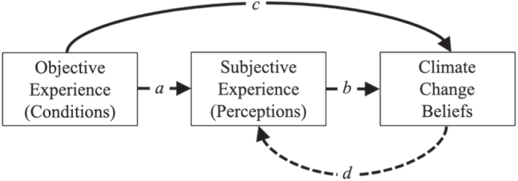 The causal impact of local weather anomalies on beliefs about the ...