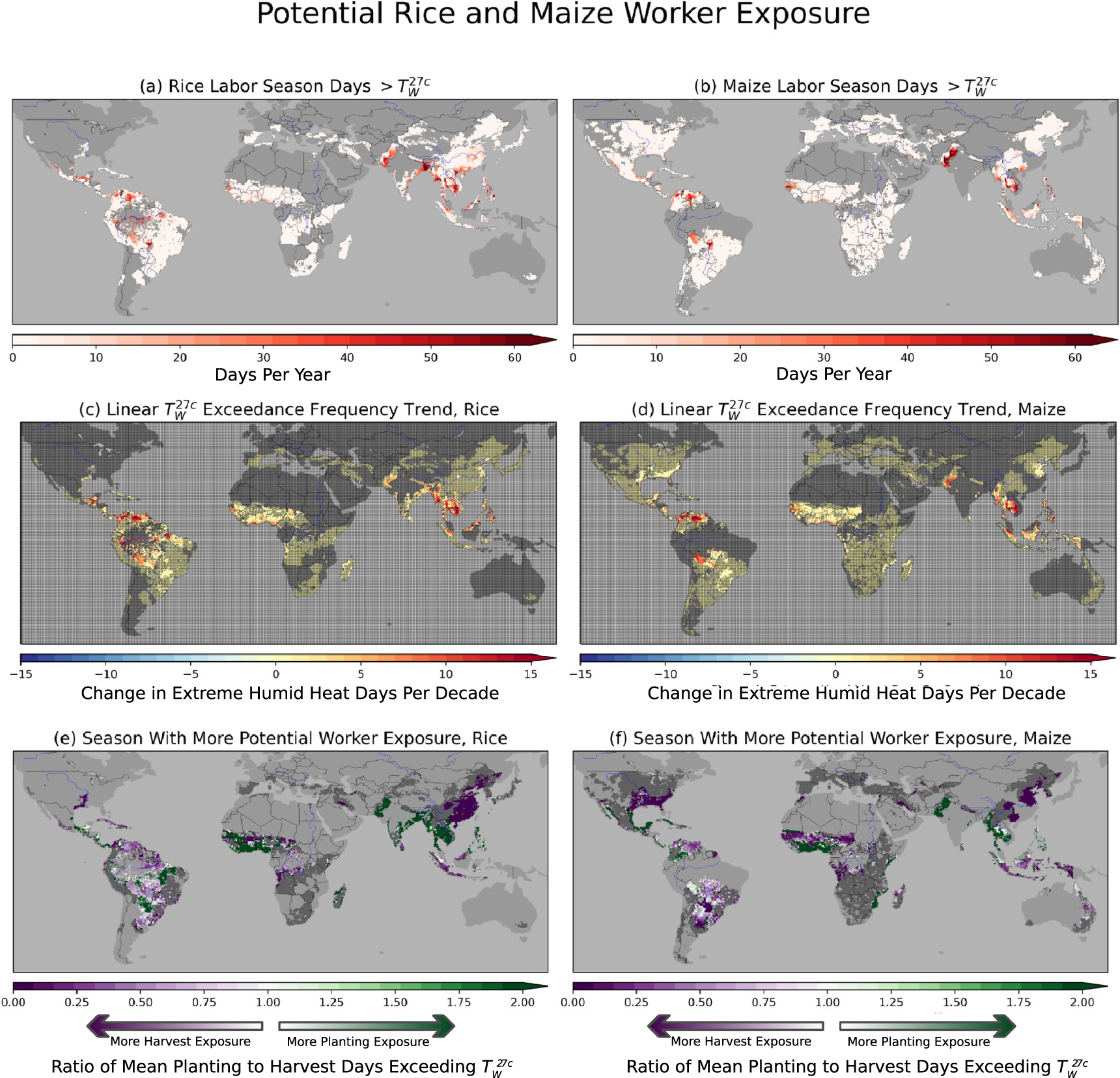Increased extreme humid heat hazard faced by agricultural workers ...