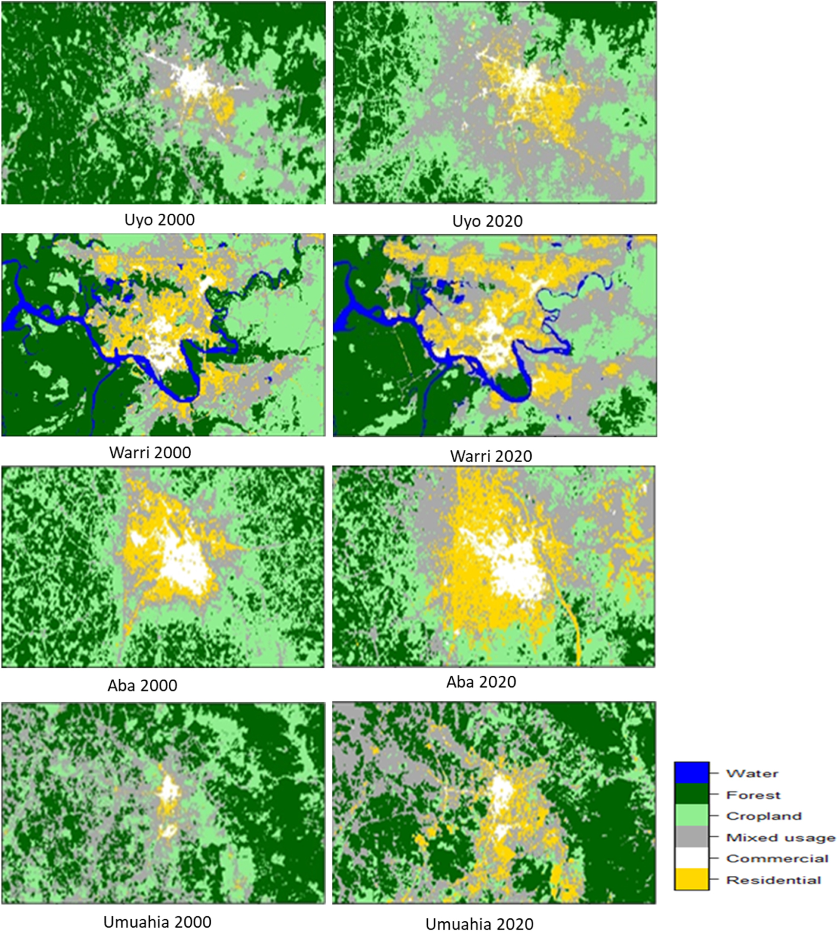 Urban theories and urbanization perspectives in cities across Nigeria ...