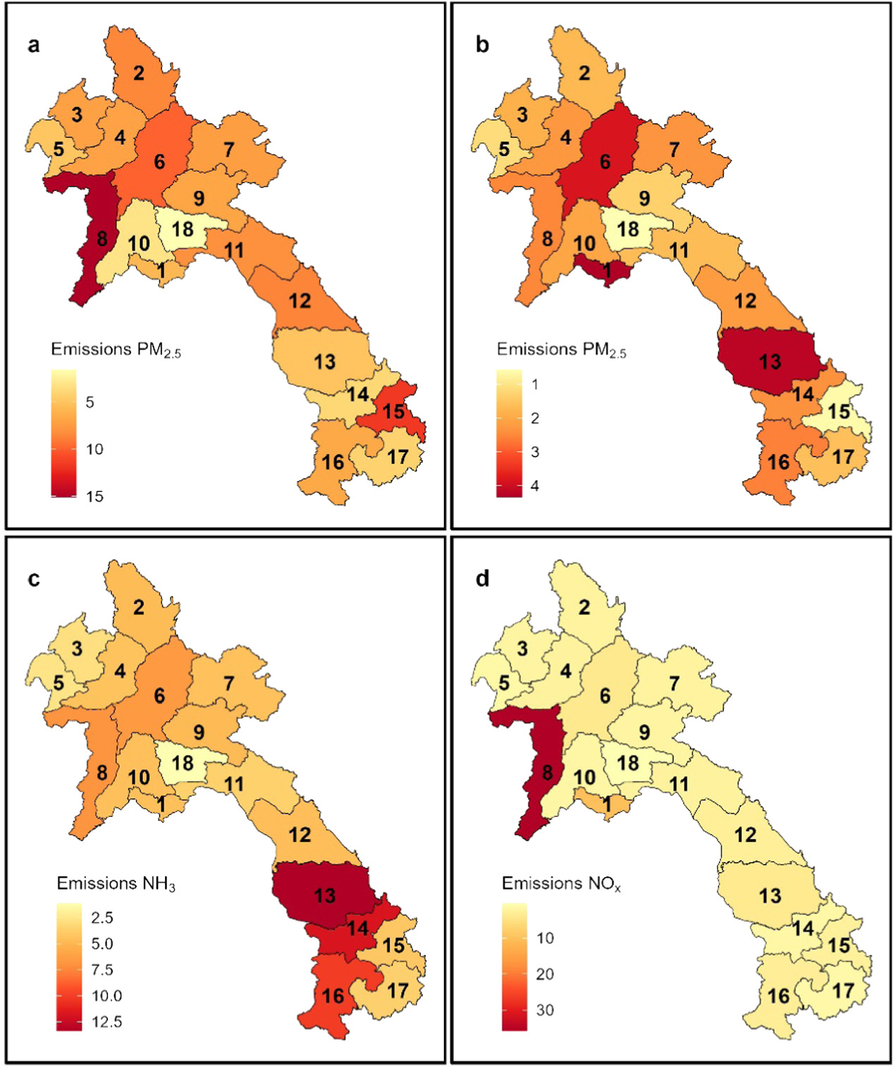 Air pollutant emissions and sources in Lao People’s Democratic Republic ...